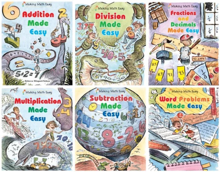 数学与思维课！Making Math Easy 适合4~6年级小学生搭桥美语数学 -6册pdf格式-儿童教育资源网